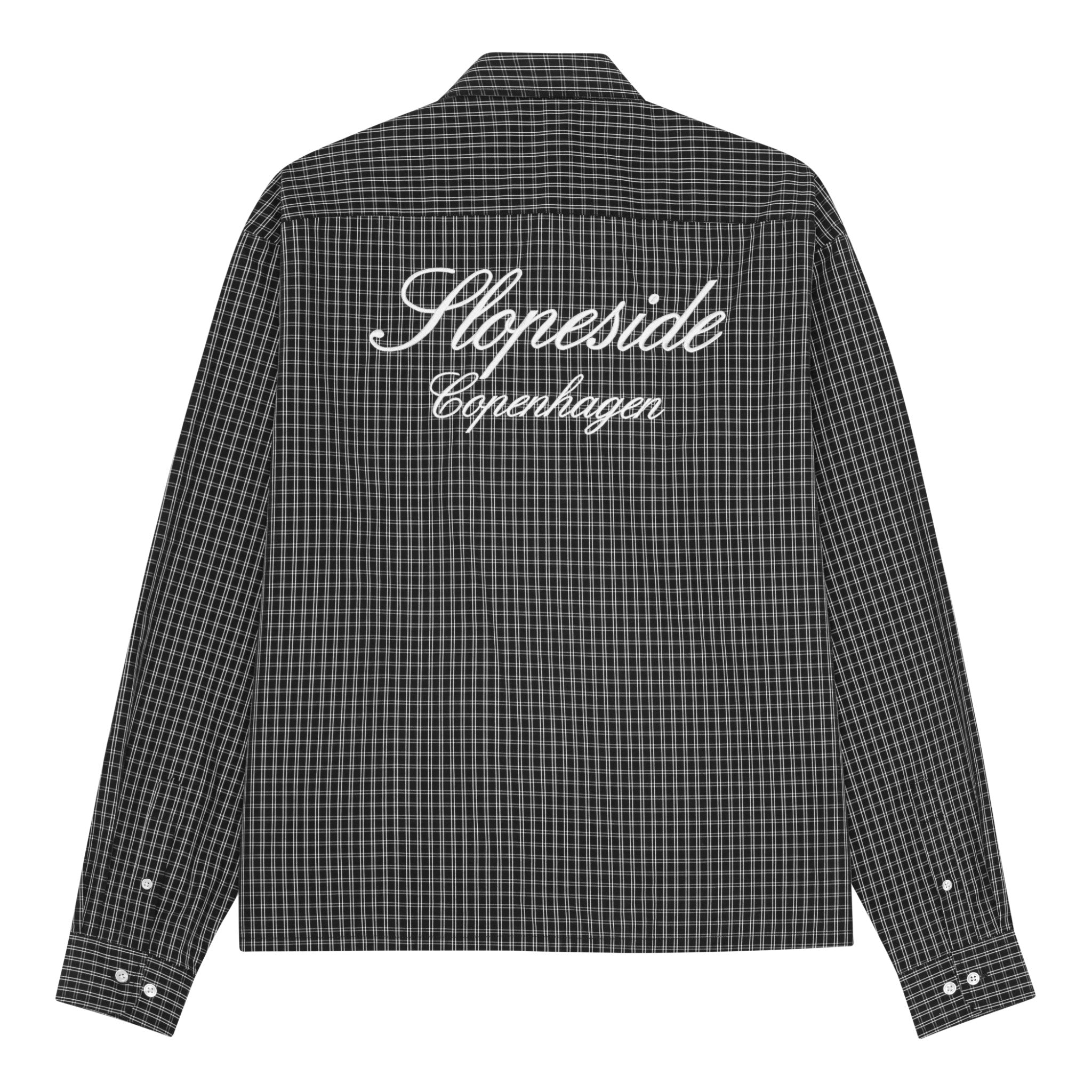 Black Shirt - Embroidered Back & Front Logo – Slopeside